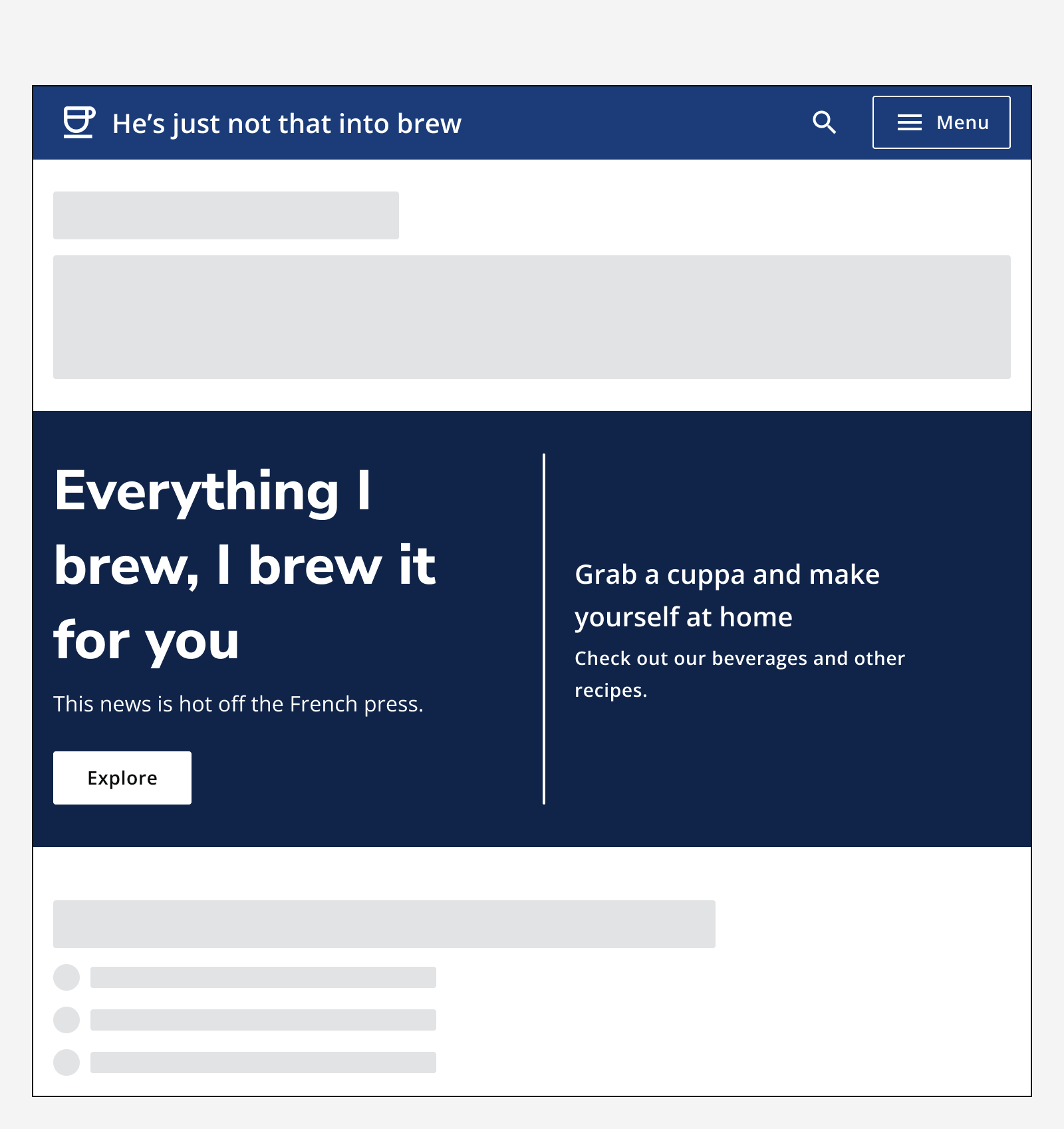 Hero - Intelligence Community Design System